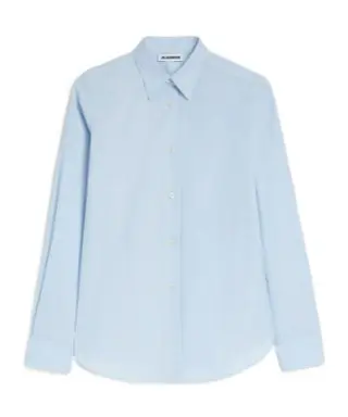 JIL SANDER Lightweight Poplin Shirt - Sky