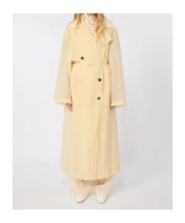 Sportmax Belted Buttoned Trench Coat