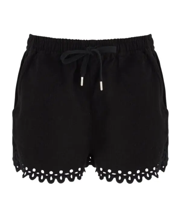 Isabel Marant Étoile Broderie-anglaise Shorts - Faded Black