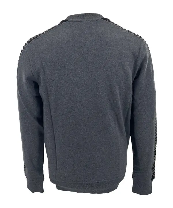 Just Cavalli Round-collar Long-sleeve Hoodie With Nail Embellishments