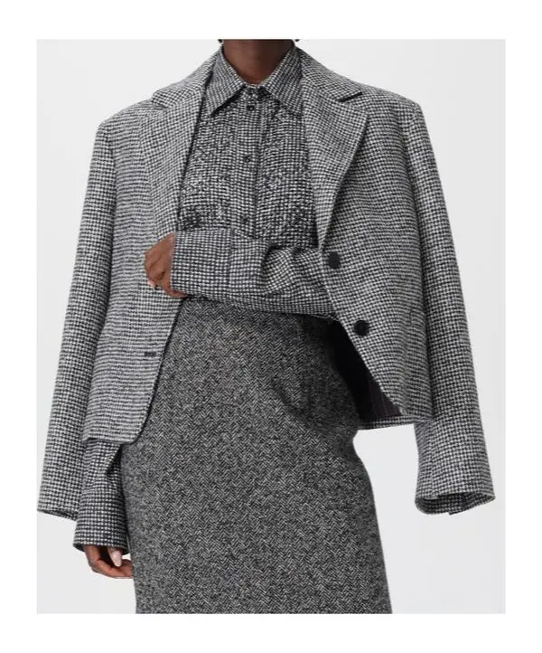 Ermanno Scervino Single-breasted Houndstooth Blazer