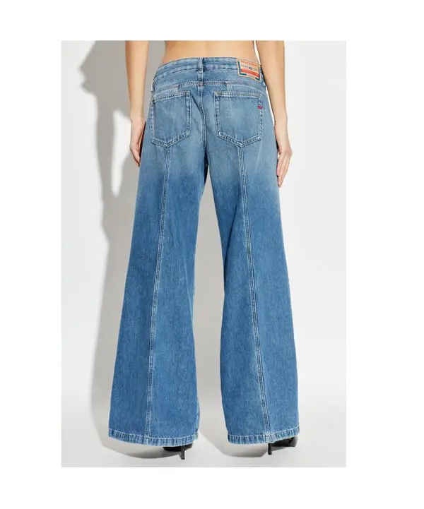 DIESEL® Belt Loop Wide-leg Jeans - Blue