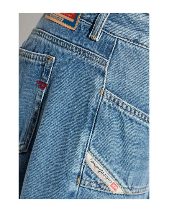 DIESEL® Belt Loop Wide-leg Jeans - Blue