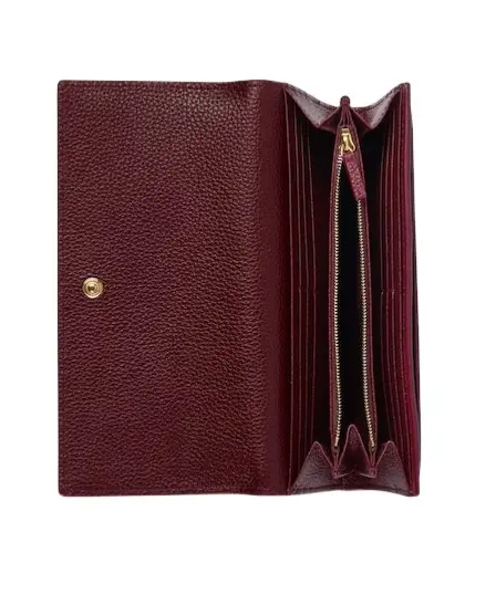 Gucci Bi-color Gg Marmont Continental Wallet - Black Red