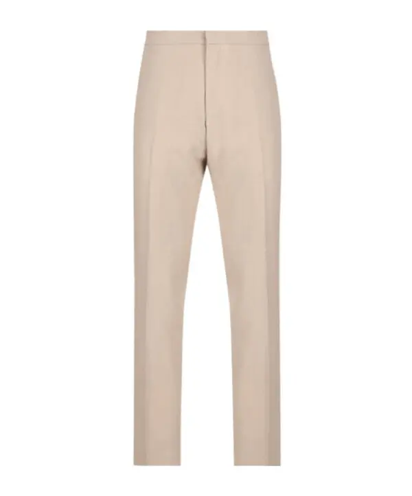 Zegna Elastic Waist Linen Pants