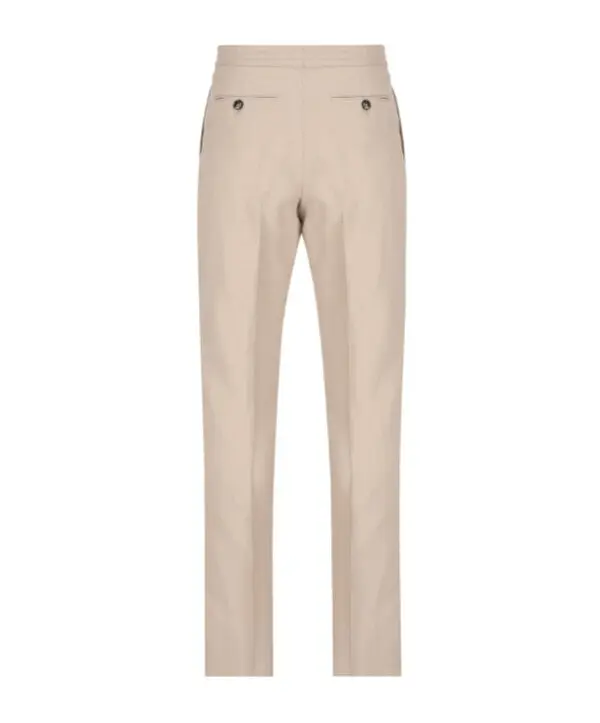 Zegna Elastic Waist Linen Pants