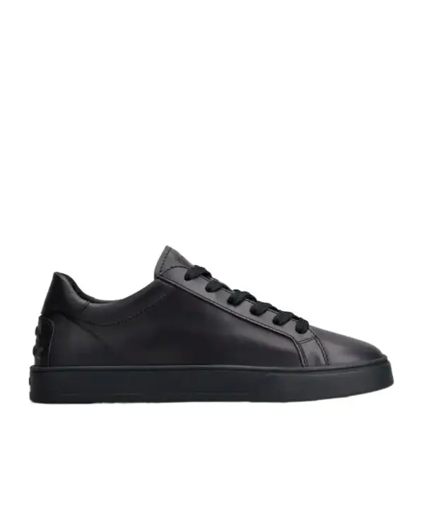 TOD'S Lace-up Round Toe Low-top Sneakers - Black