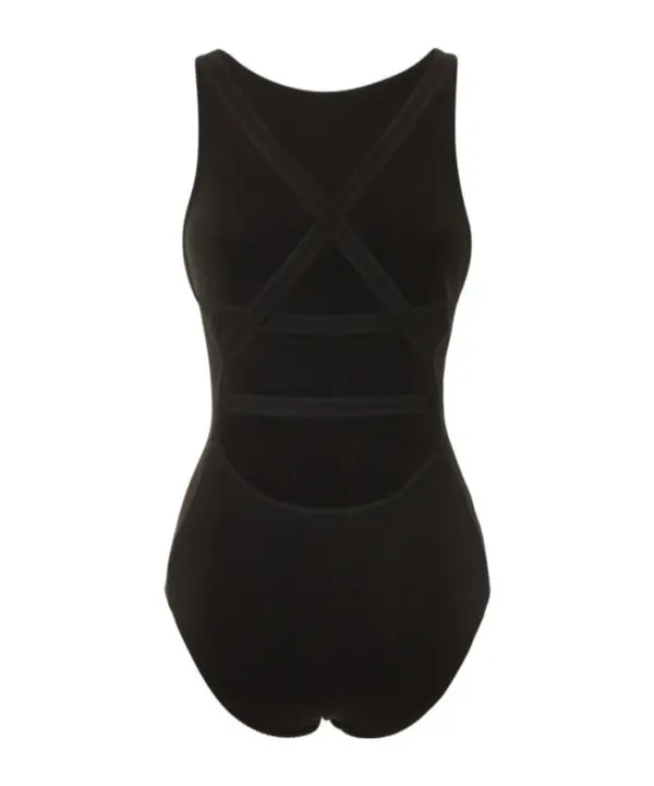 AGOLDE Ribbed Sleeveless Bodysuit With Snap Closure