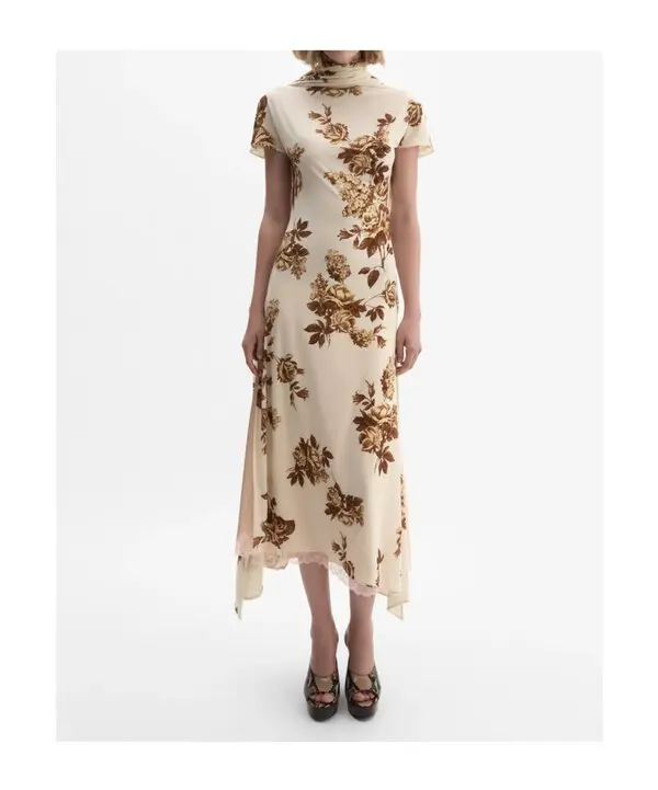 Magda Butrym Floral Cut-out Maxi Dress