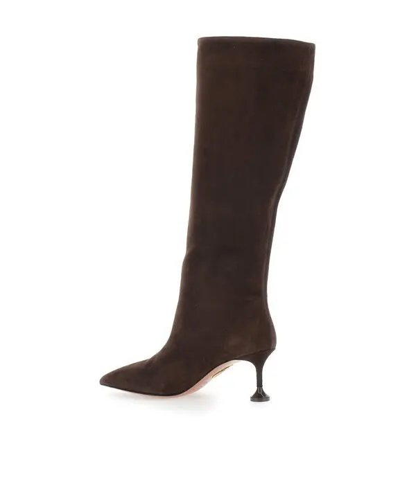 AQUAZZURA Pointed Toe High Heel Boots