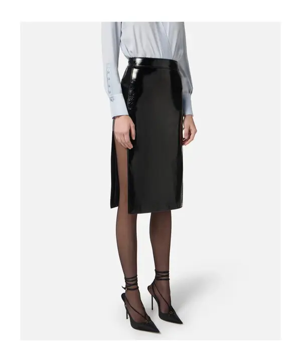 Elisabetta Franchi Button Detailed Midi Skirt