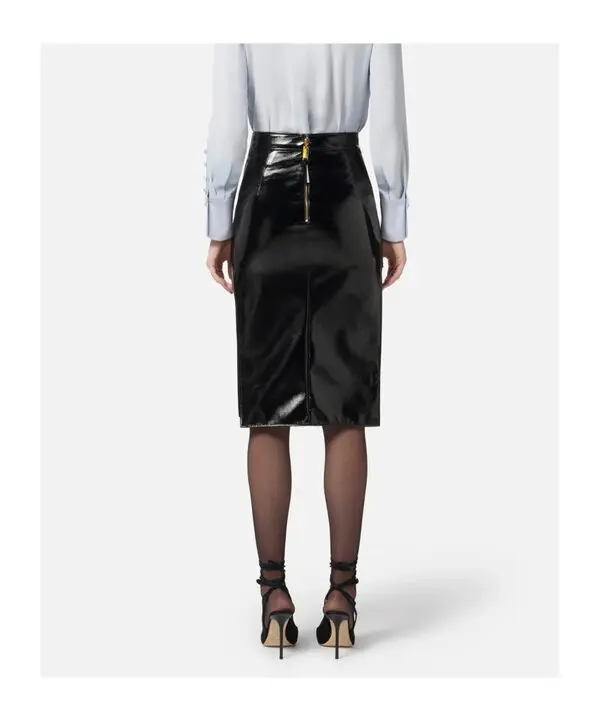 Elisabetta Franchi Button Detailed Midi Skirt