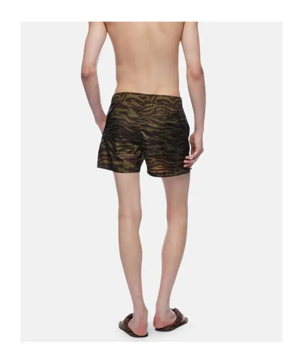 Attico Zebra Printed Nylon Shorts