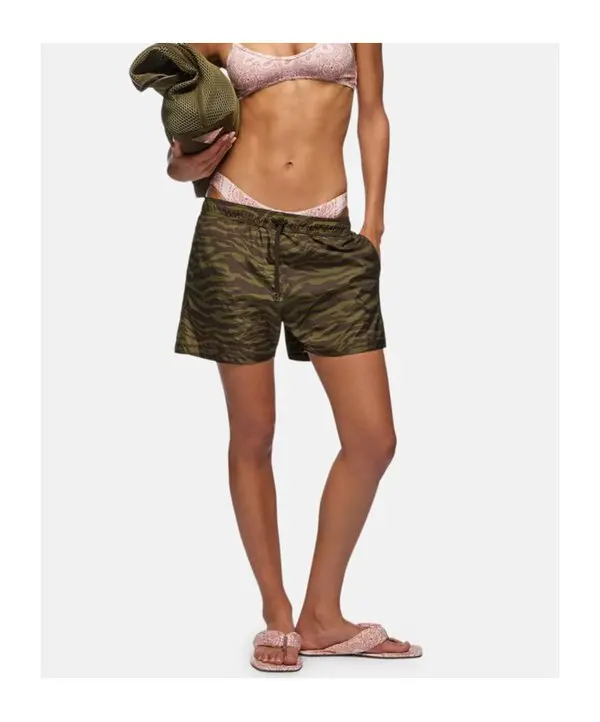Attico Zebra Printed Nylon Shorts