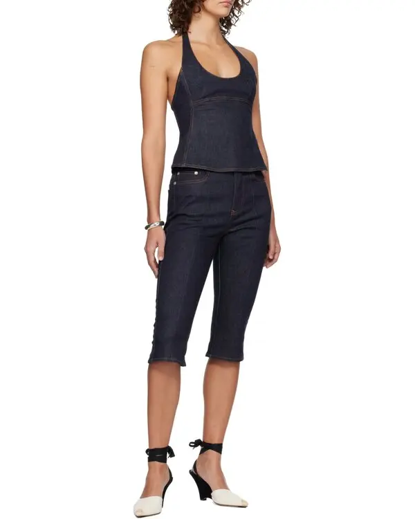 Jacquemus Denim Halterneck Top