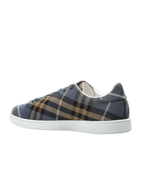 Burberry Checked Low-top Sneakers - Grey