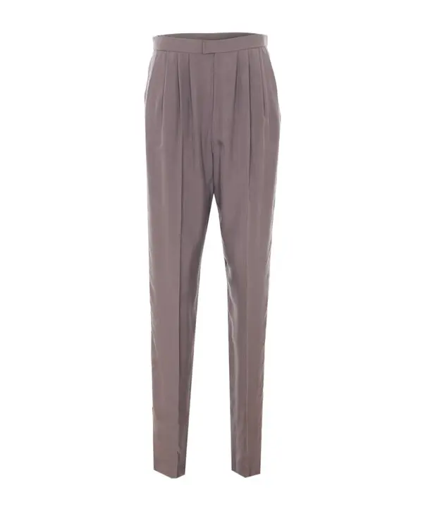 Saint Laurent Pleated Straight Leg Trousers