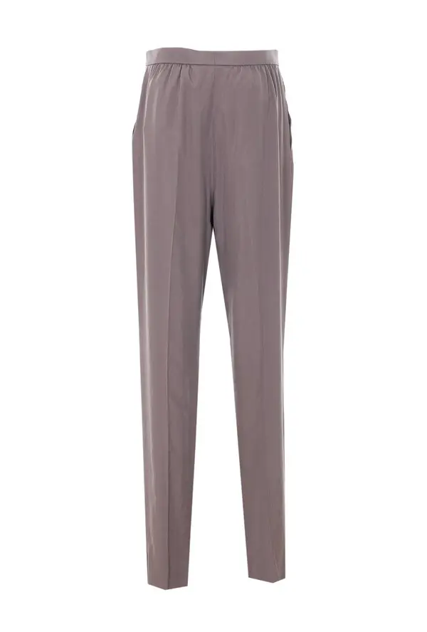 Saint Laurent Pleated Straight Leg Trousers