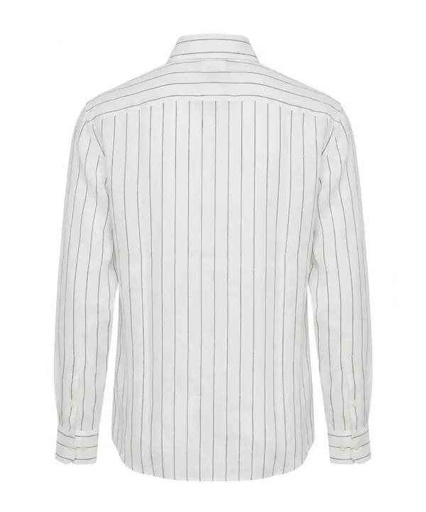 Brunello Cucinelli Striped Shirt - White