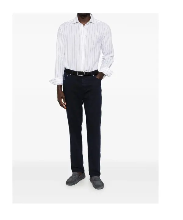 Brunello Cucinelli Striped Shirt - White