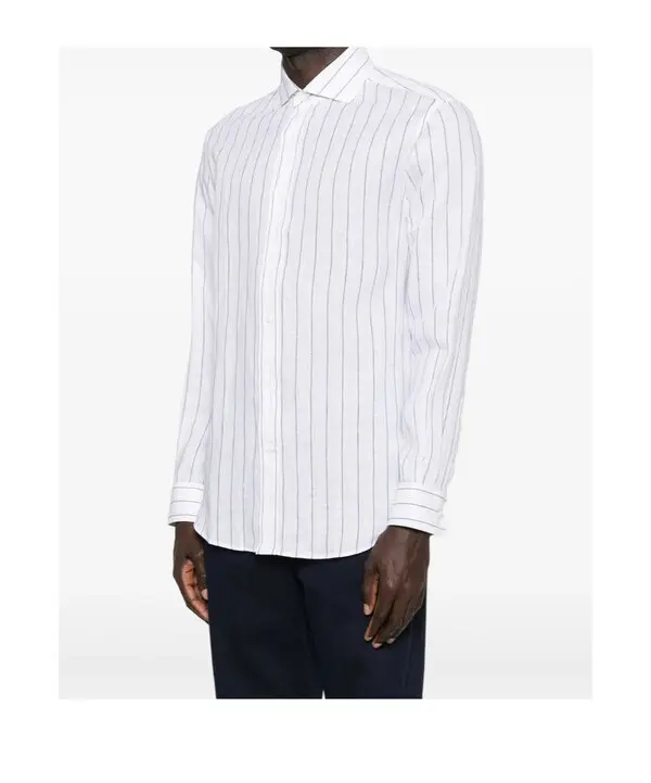 Brunello Cucinelli Striped Shirt - White