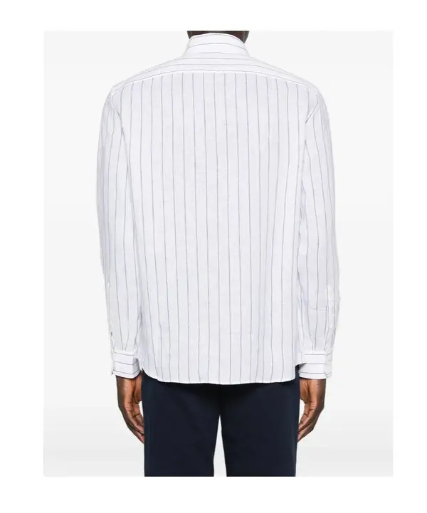 Brunello Cucinelli Striped Shirt - White