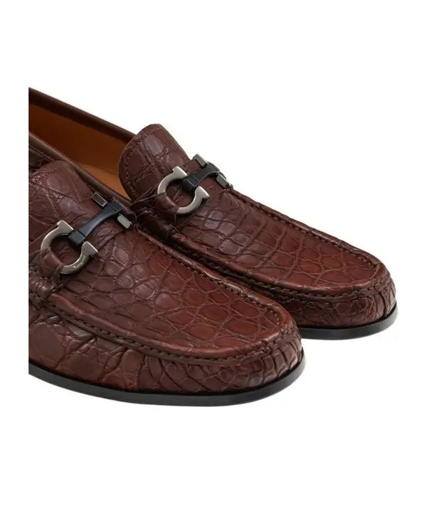 FERRAGAMO Gancini Ornament Moccasins