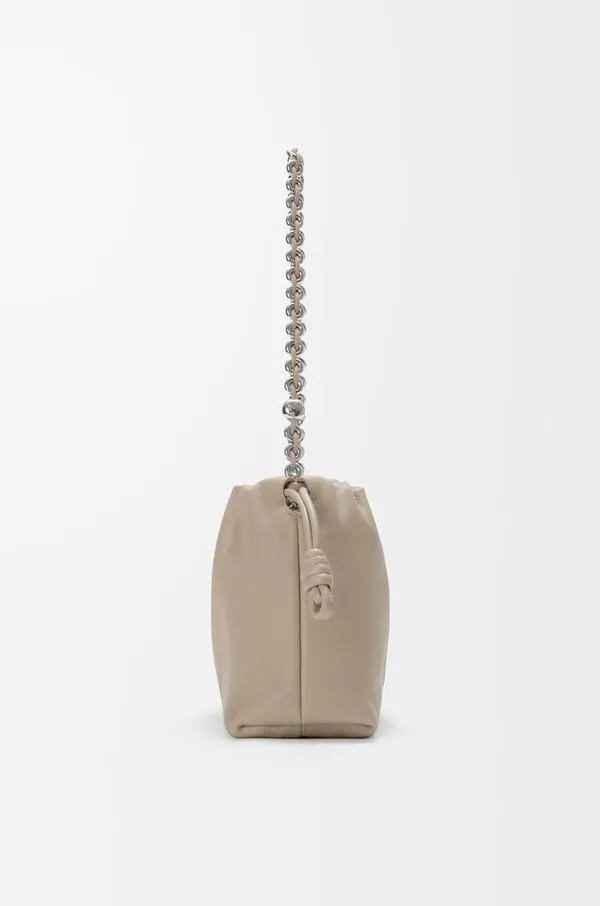 Loewe Medium Flamenco Clutch In Calfskin - Nude