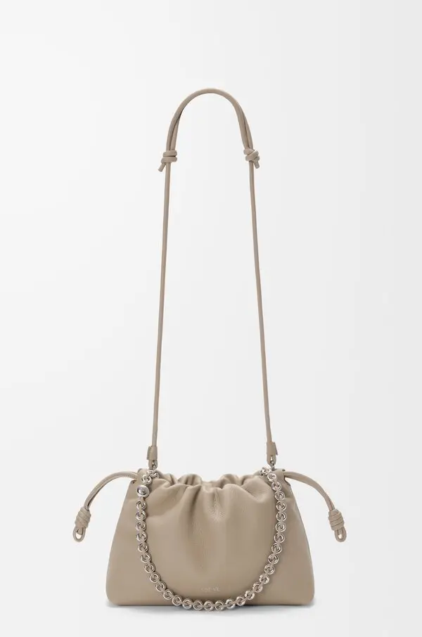 Loewe Medium Flamenco Clutch In Calfskin - Nude
