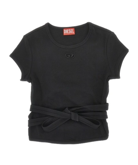 DIESEL® Bunny Tail S-1" T-shirt With Oval D Logo Detail - No