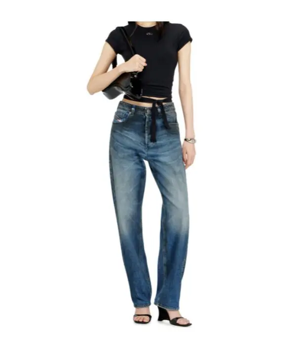 DIESEL® Bunny Tail S-1" T-shirt With Oval D Logo Detail - No