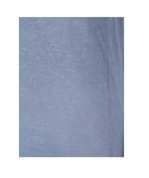 Avant Toi Long Sleeve V-neck Top - Clear Blue