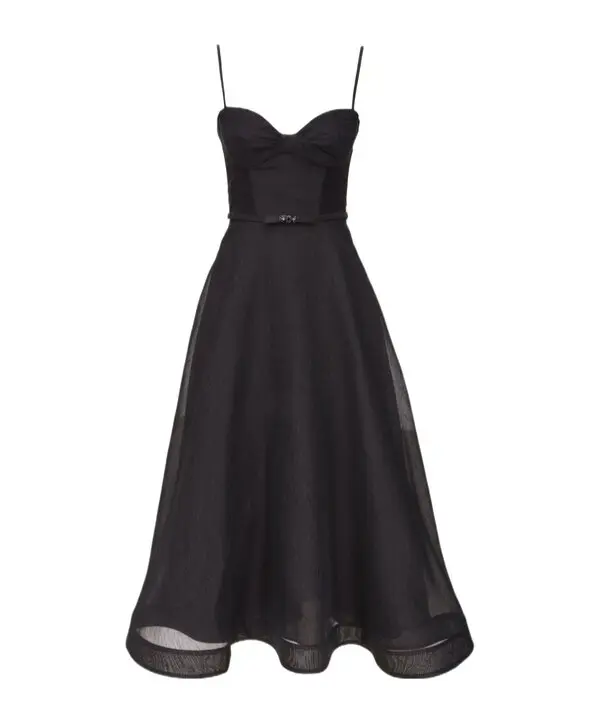 Zimmermann Luna Structured Midi Dress