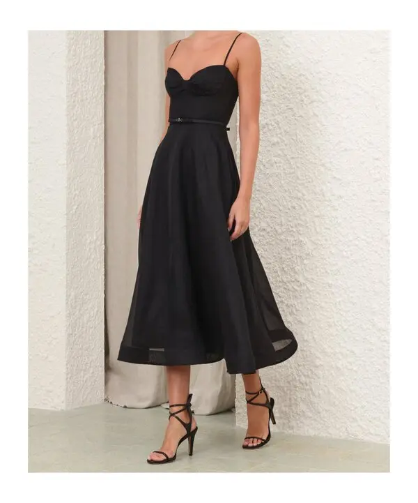 Zimmermann Luna Structured Midi Dress