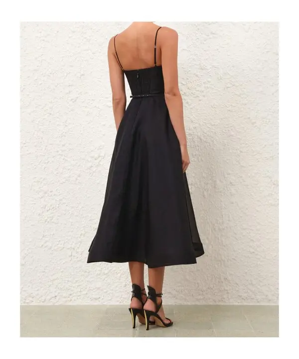 Zimmermann Luna Structured Midi Dress