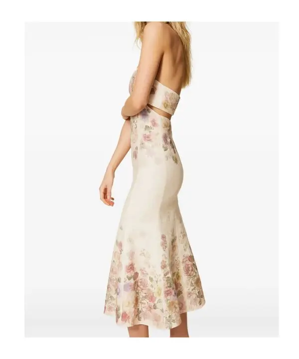 TWINSET Floral Halterneck Maxi Dress