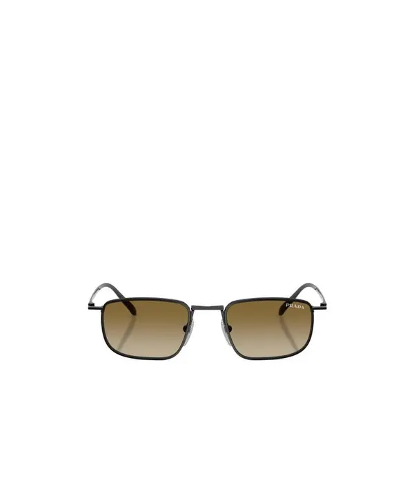 Prada Rectangular Frame Sunglasses - Black