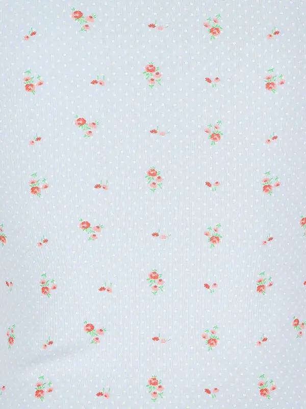 Prada Floral Print Tank Top - Blue