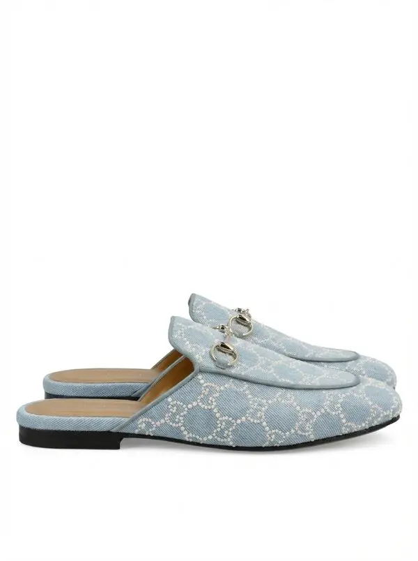 Gucci Monogrammed Slip-on Loafers