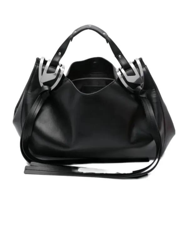 DIESEL® Knot D Top Handle Shoulder Bag - Black