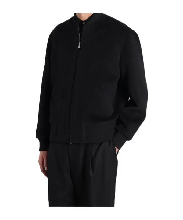 LARDINI Zip-front Bomber Jacket - Black