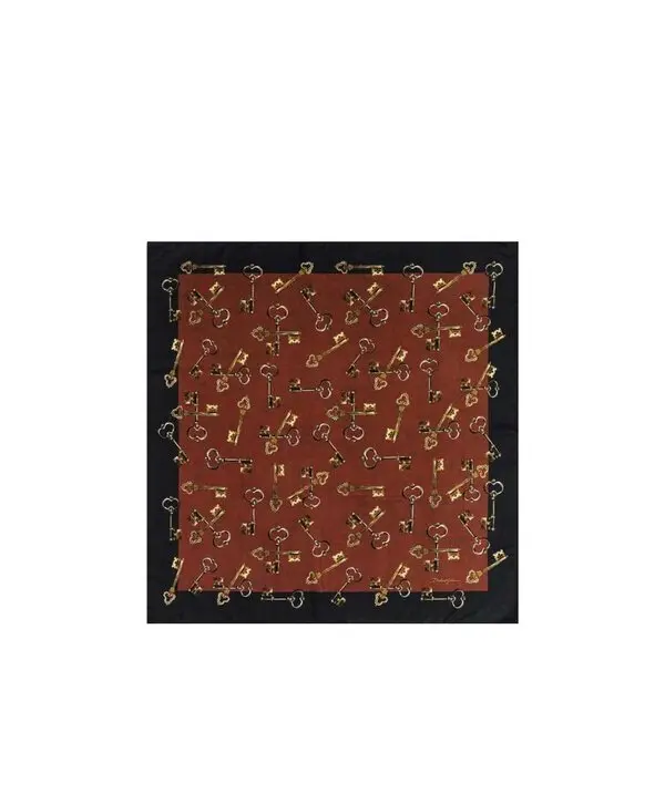 Dolce & Gabbana Silk Printed Silk Scarf - Red