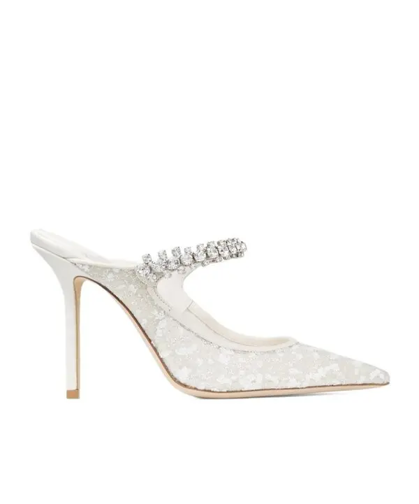 JIMMY CHOO Bing 100 Embellished Mules