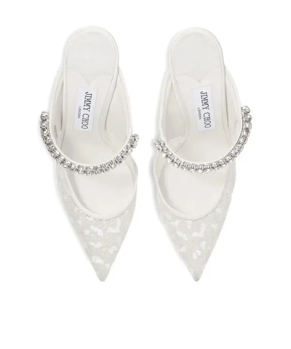 JIMMY CHOO Bing 100 Embellished Mules