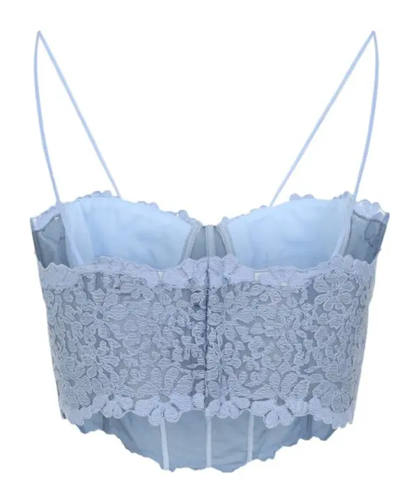 Ermanno Scervino Strapless Lace Bustier Top
