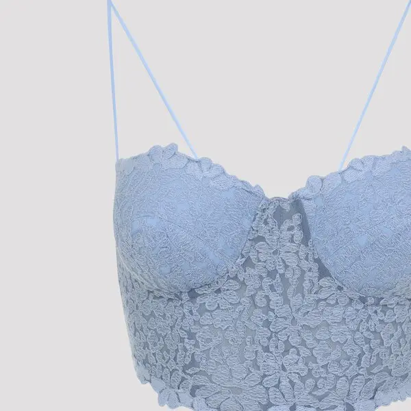 Ermanno Scervino Strapless Lace Bustier Top