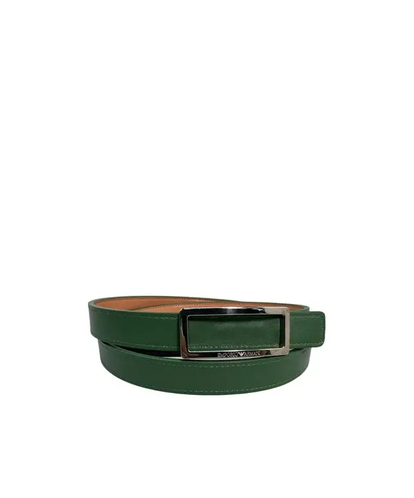 Emporio Armani Eagle Label Double-sided Leather Belt