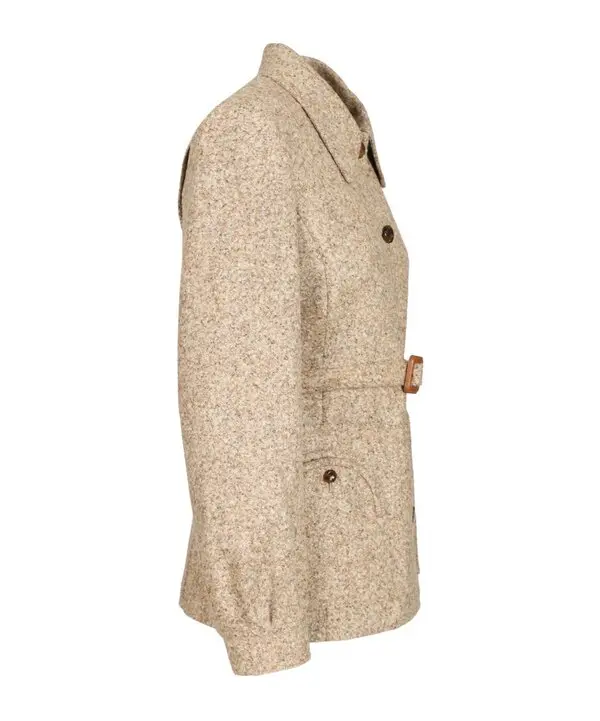 BLAZÉ MILANO Long Sleeved Belted Speckled Jacket