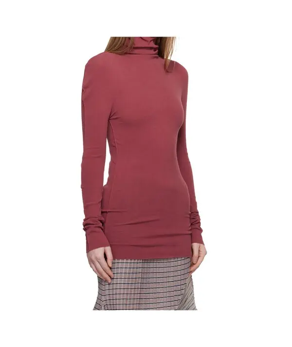 Issey Miyake High-neck Long-sleeve Knitwear - Red