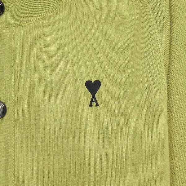 AMI Paris De Coeur Crewneck Cardigan